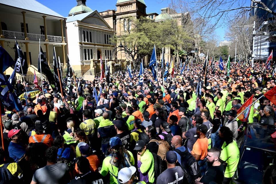 CFMEU rallies: Thousands of workers around the country strike in ...