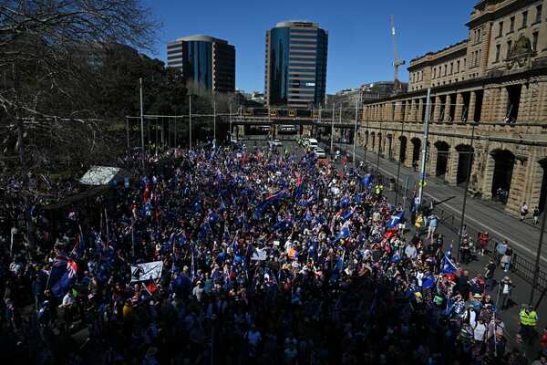 March for Australia rallies and counter-protests taking place across ...