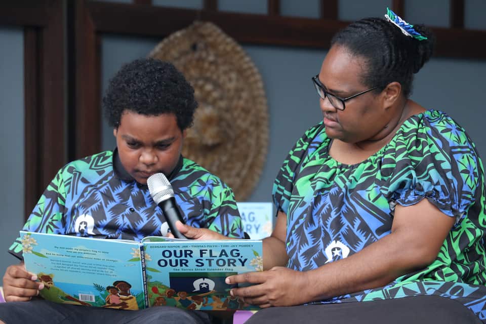 Bernard was 10 when his father designed the Torres Strait flag. Now he ...