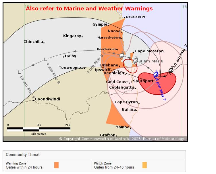 Thousands without power as Cyclone Alfred's 'severe impacts' felt ahead ...