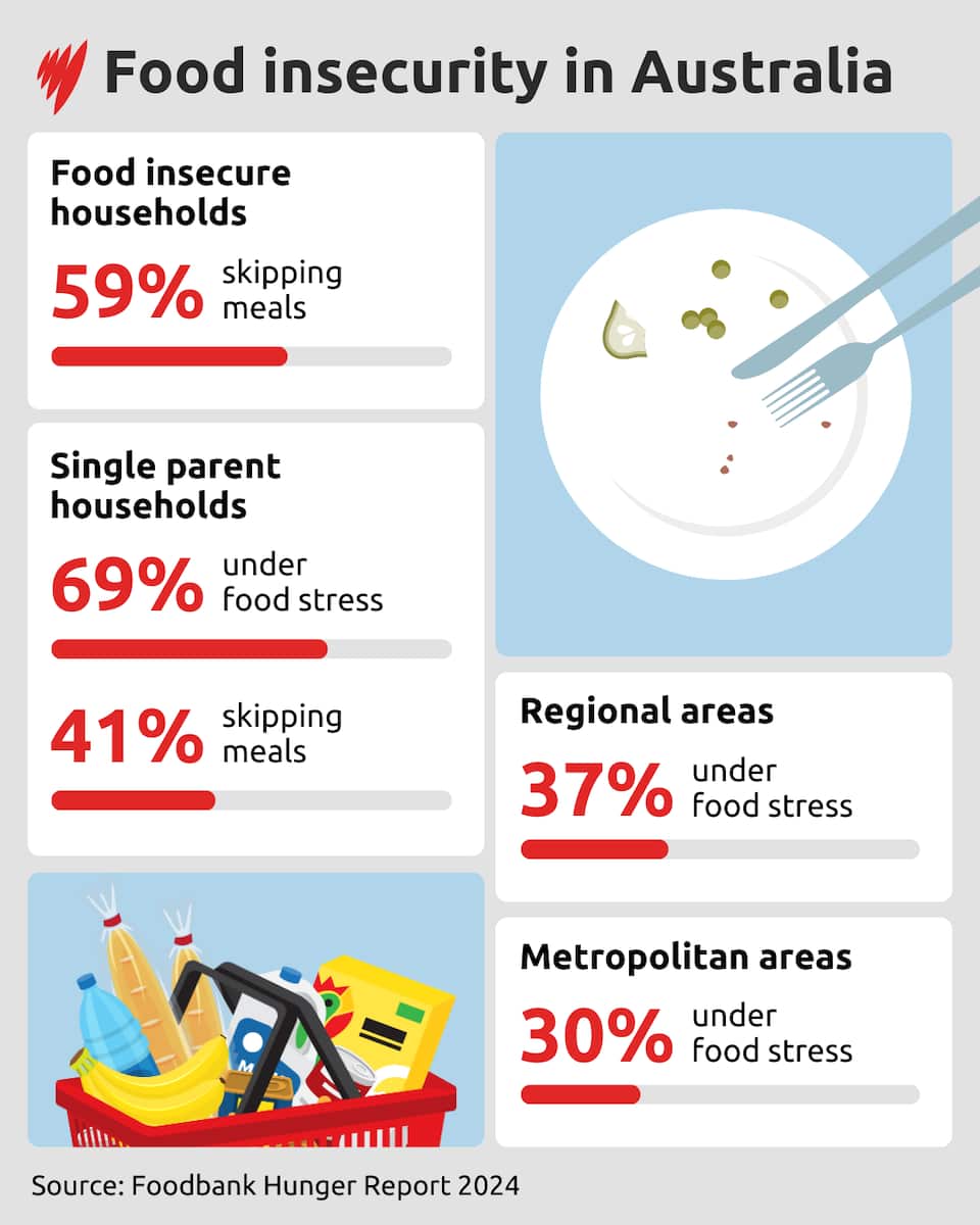 Australian family's fall into food insecurity: 'Things went from bad to ...