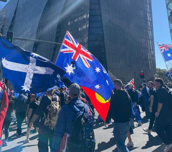 March for Australia rallies and counter-protests taking place across ...