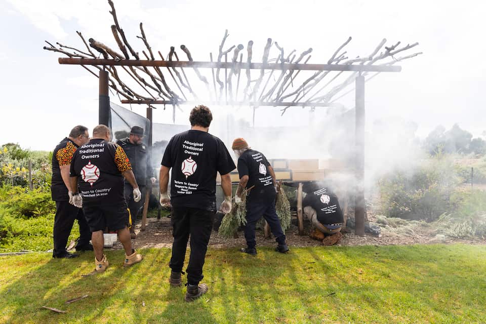 Kaurna Ancestors laid to rest in an emotional ceremony at Wangayarta ...