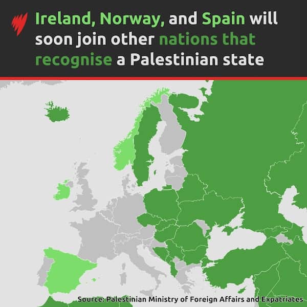 The countries that recognise a Palestinian state | SBS News