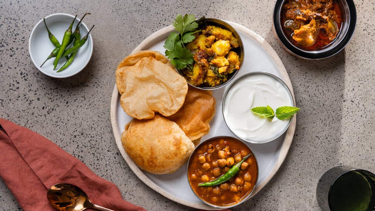 Poori chole Recipe | SBS Food