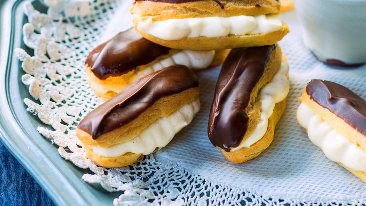 Chocolate eclairs | SBS Food