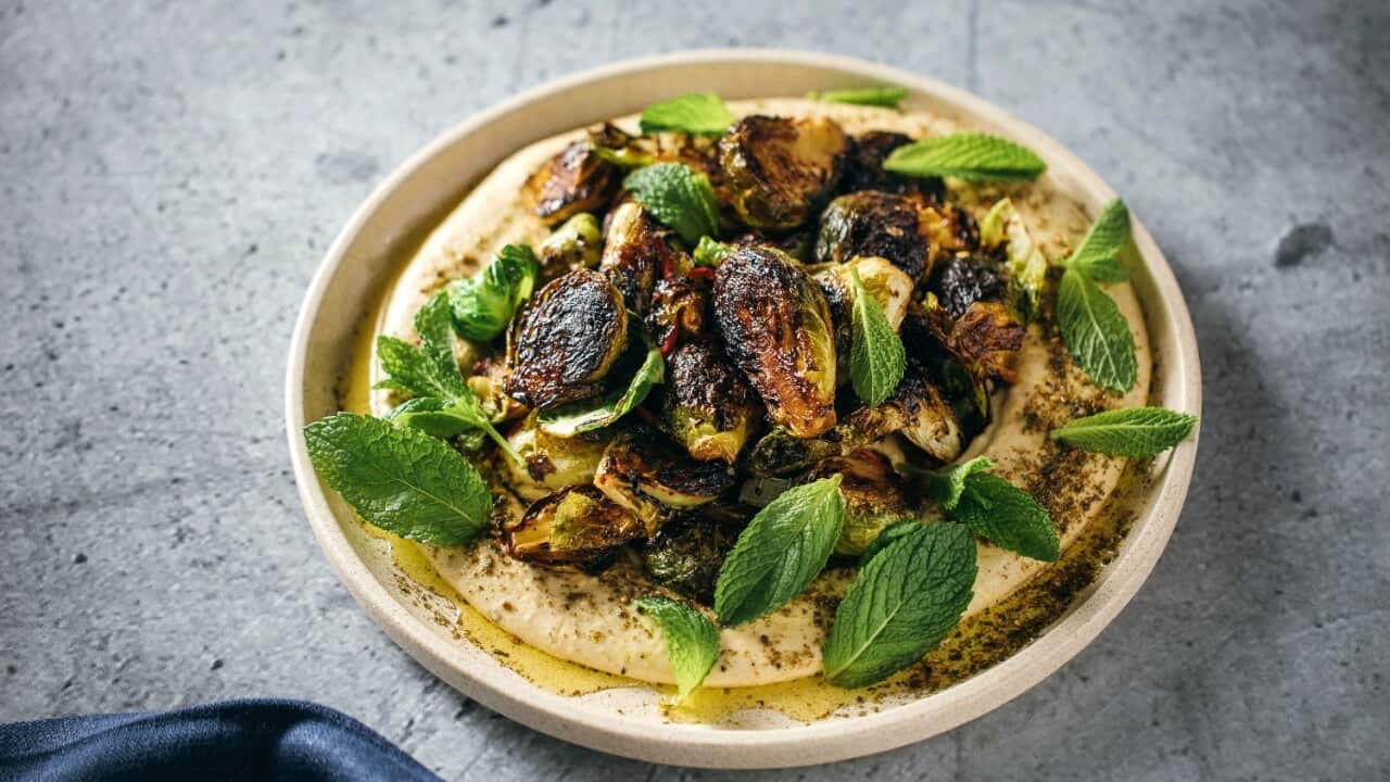 mint brussel sprouts