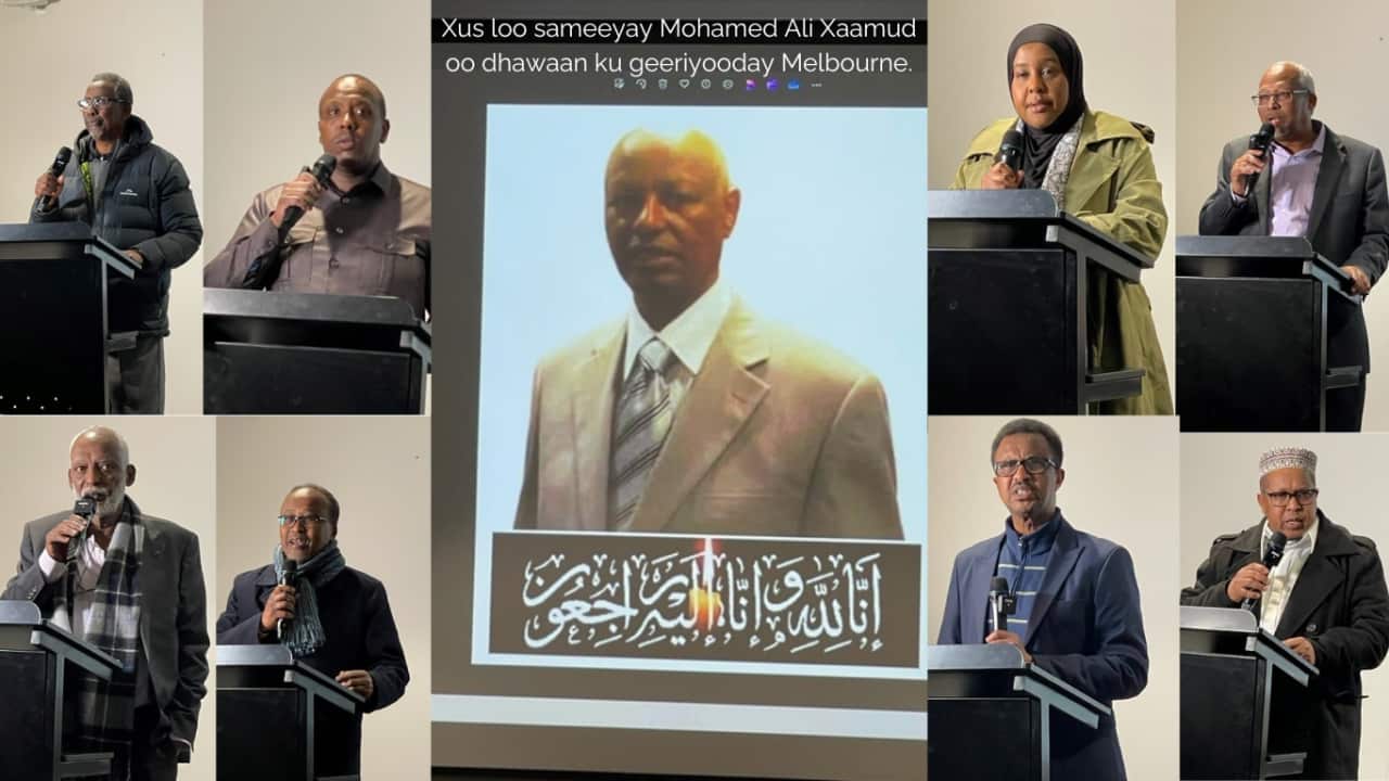 Xus loo sameeyay Mohamed Ali Hamud oo dhawaan ku geriyooday Melbourne | SBS Somali
