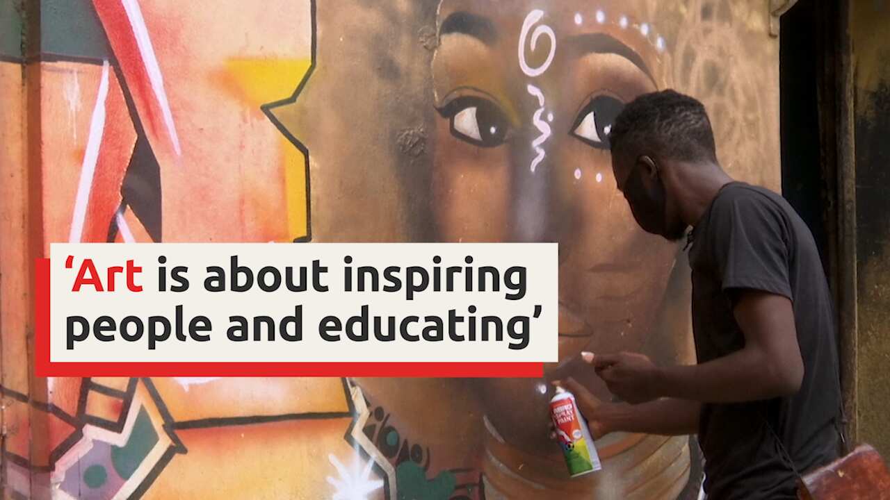Nigerian artist aims to inspire through graffiti | SBS News