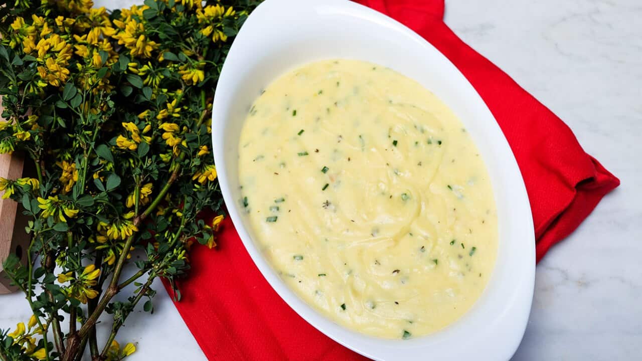 Mashed potato with cheese (l’aligot) Recipe | SBS Plat du Tour