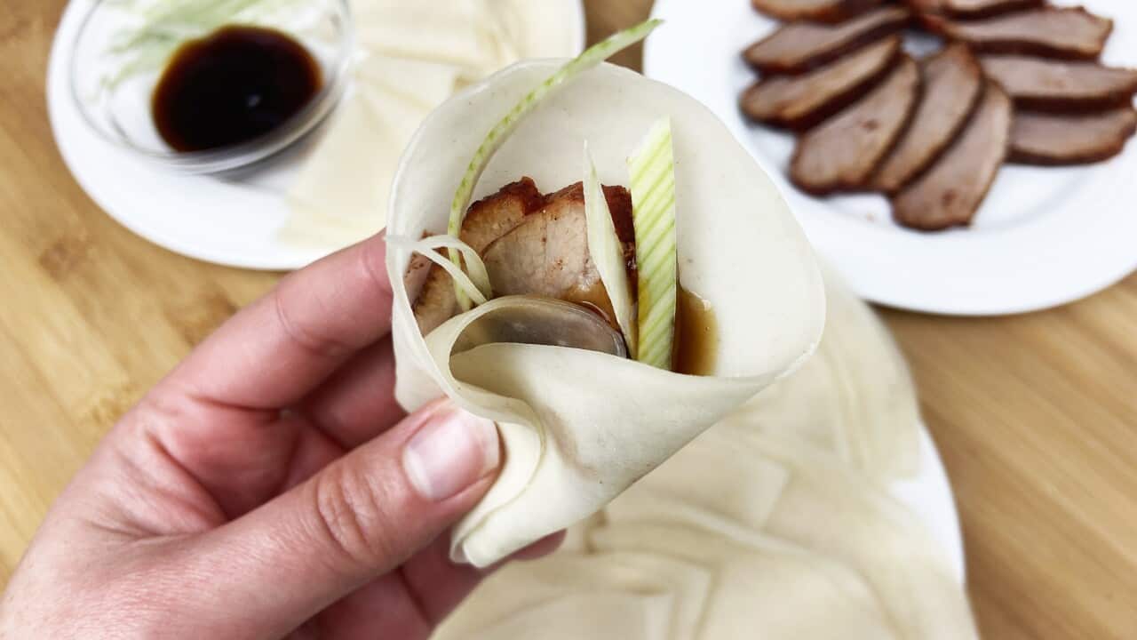 how to prepare peking duck pancakes