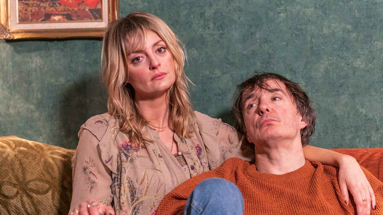 Dylan Moran is in a rut. His partner is trapped with him. Together they’re ‘Stuck’ | SBS What's On