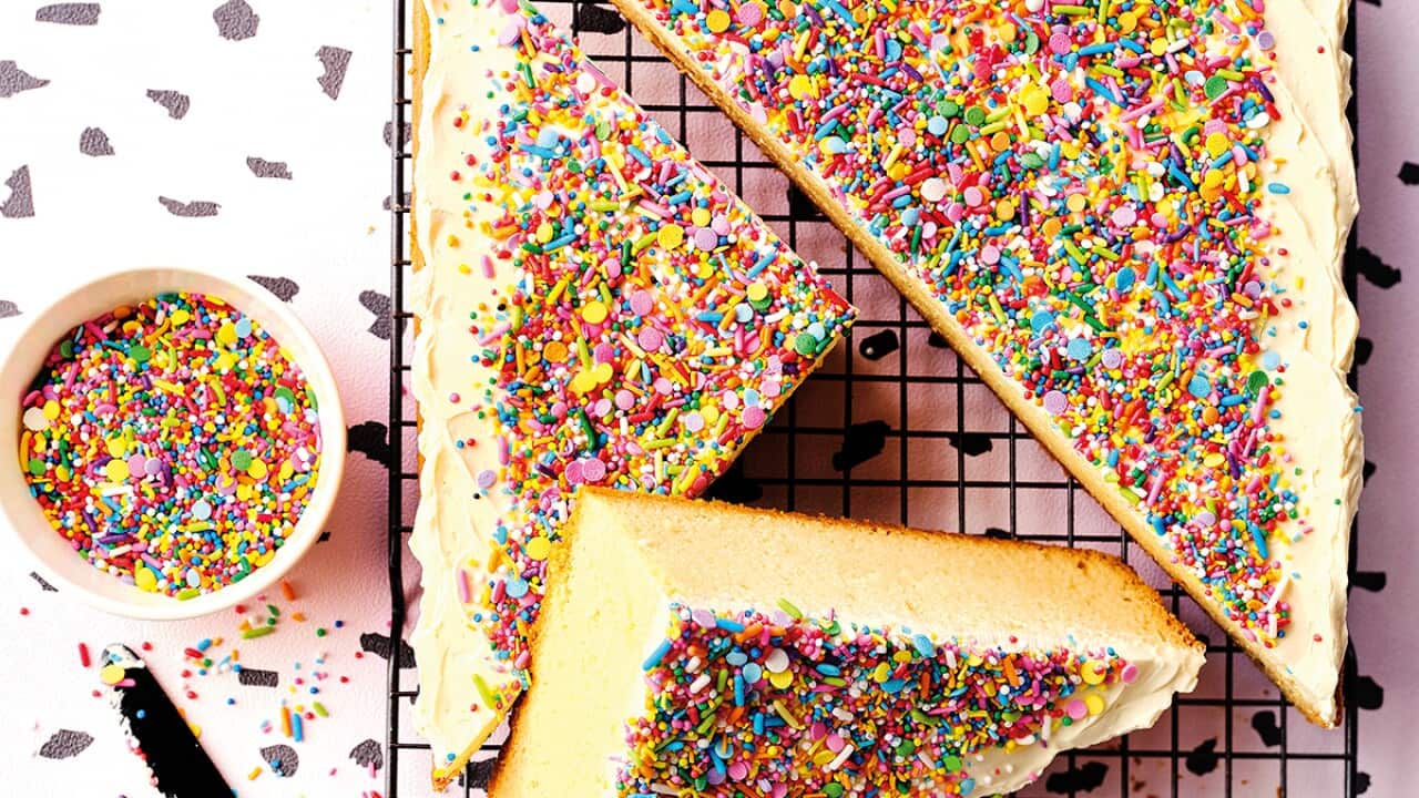 Fairy bread cake recipe | SBS Food