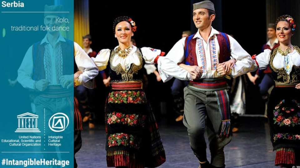Kolo, traditional Serbian folk dance on the UNESCO Representative List of the Intangible ...