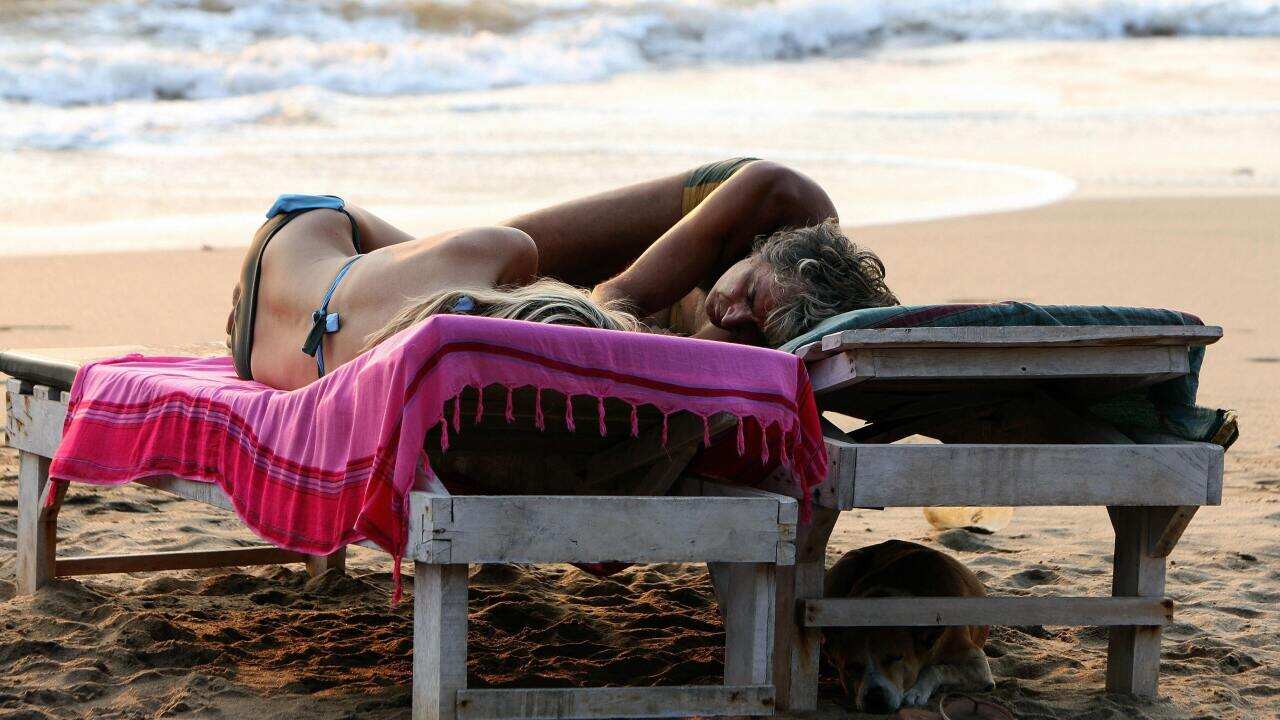 indian bikini in goa beach