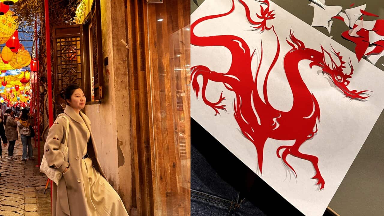 Cutting paper dragons in the Year of the Dragon | SBS Chinese
