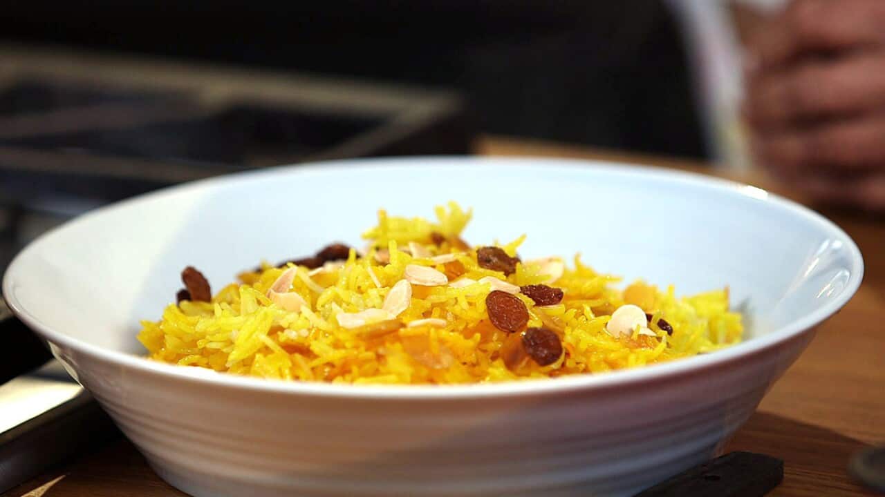 how to make indian sweet yellow rice