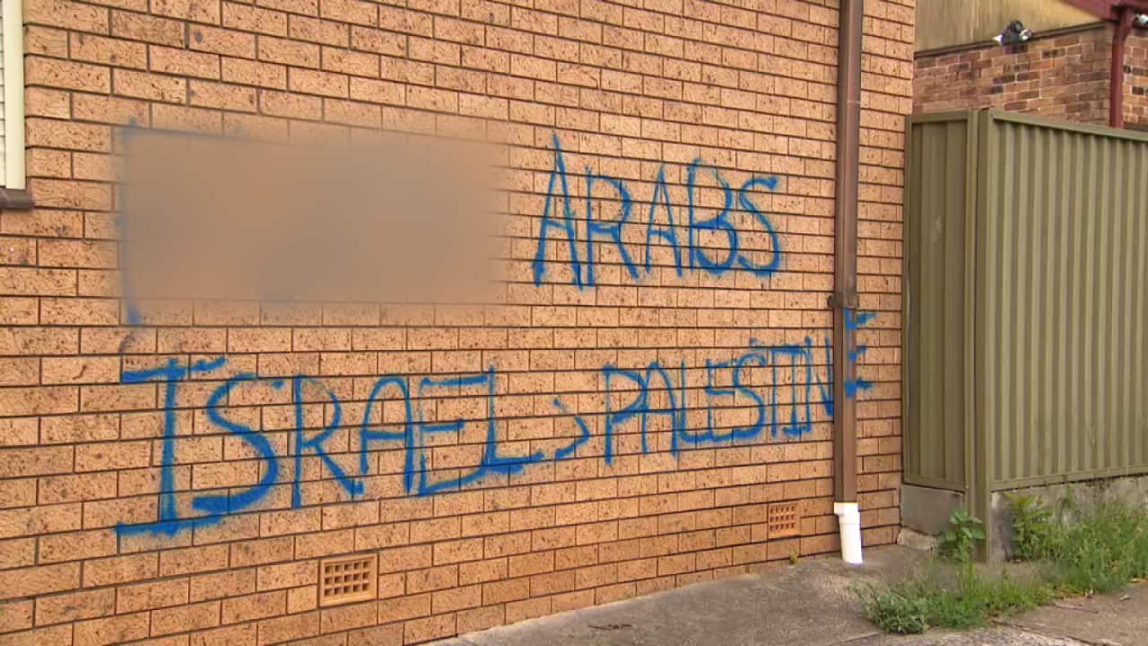 Police investigating 'disgusting' anti-Arab graffiti tagged on Sydney ...