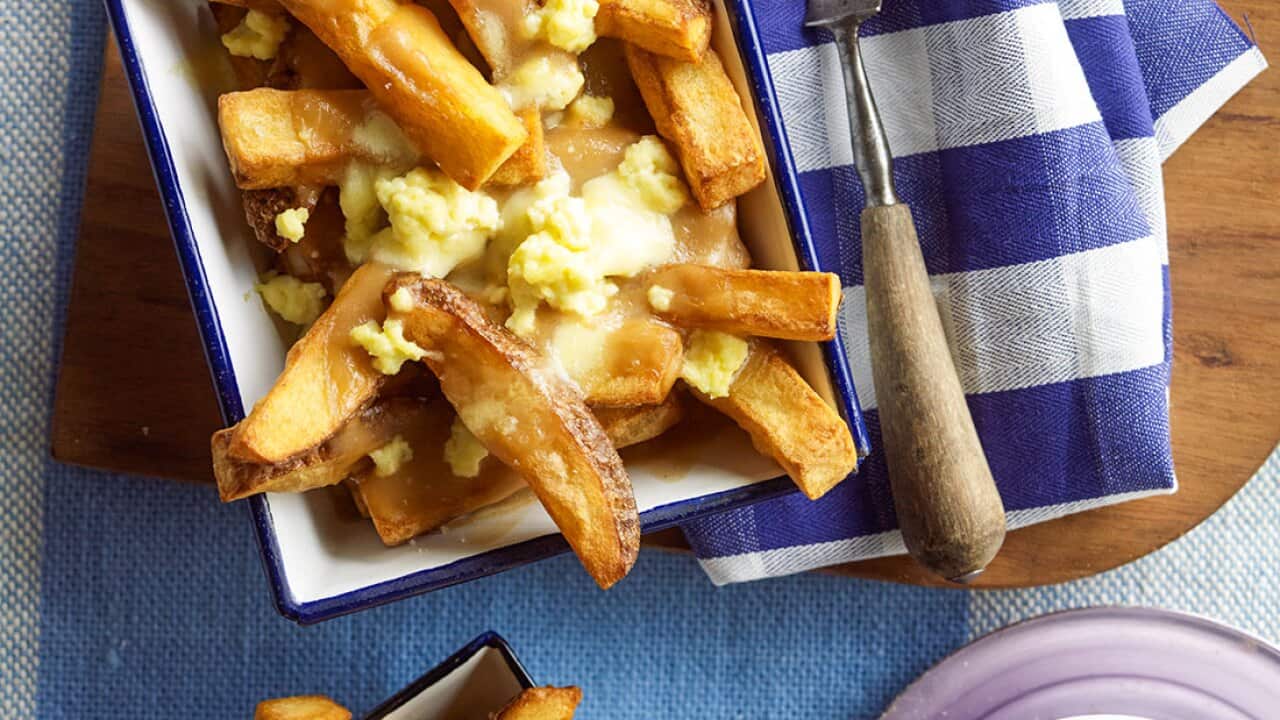 cheese curds poutine