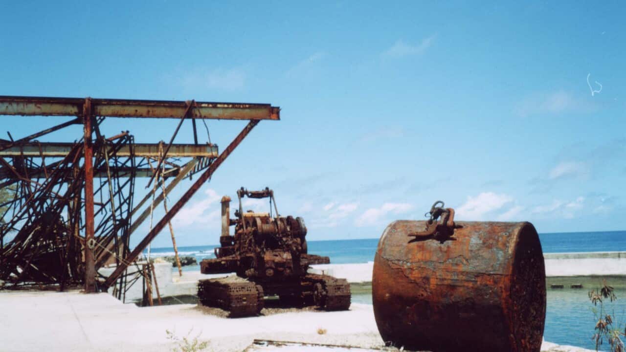 phosphate mining island