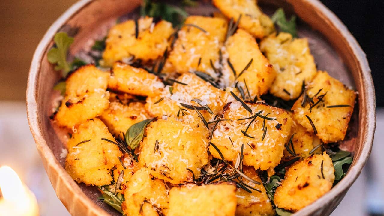 how to cook polenta squares