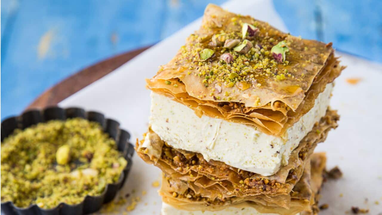 how to make baklava with cream filling