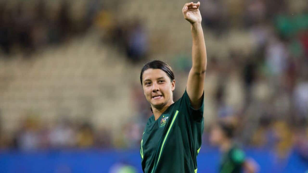 Капитенот на Матилдас Сем Кер прогласена за невина за расна злоупотреба на полицаец Sbs