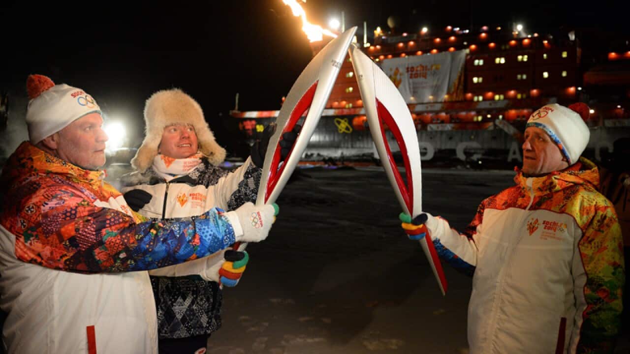 winter olympic torch