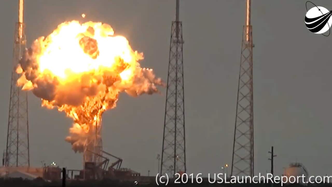 satellite explodes
