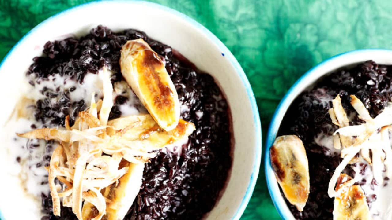 how to cook black sticky rice