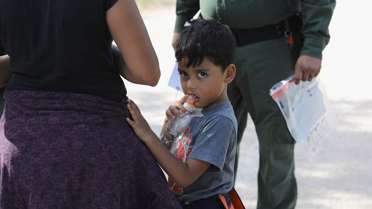 immigrant child crying