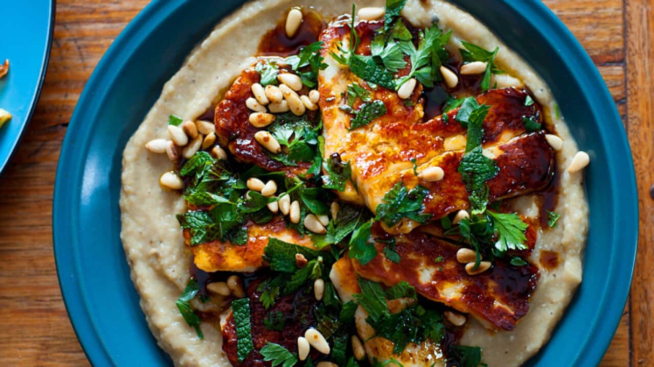 how to cook stringy haloumi