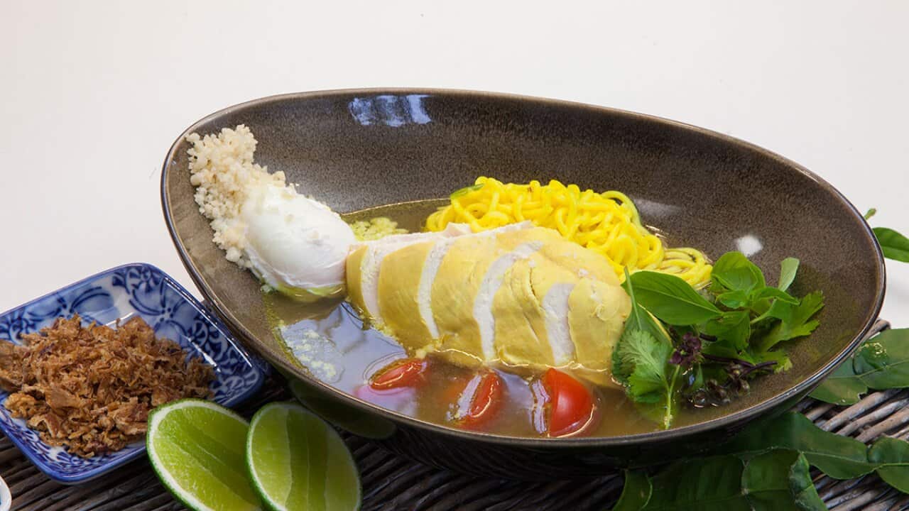 Soto ayam (chicken noodle soup with turmeric) | SBS Food