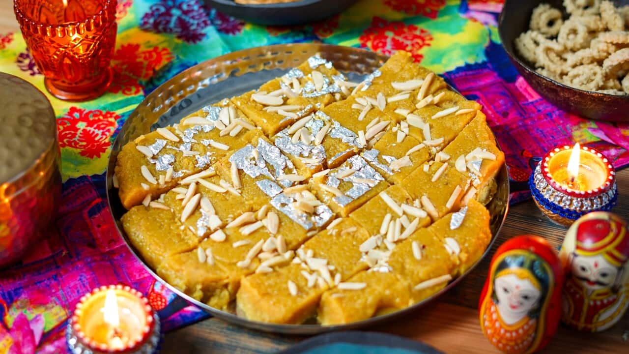 Mohanthal (chickpea flour fudge) | SBS Food
