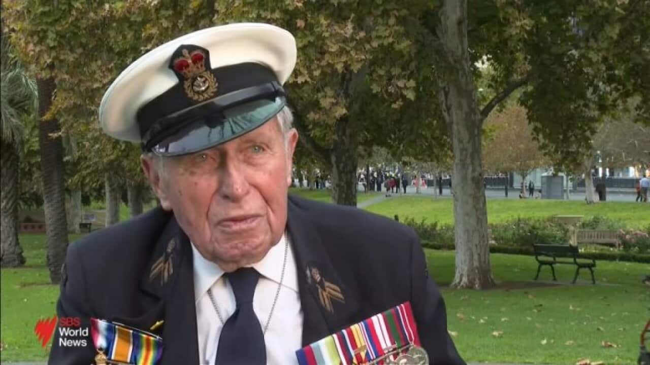 102yo Adelaide war veteran marches in Anzac Day parade I SBS News | SBS ...