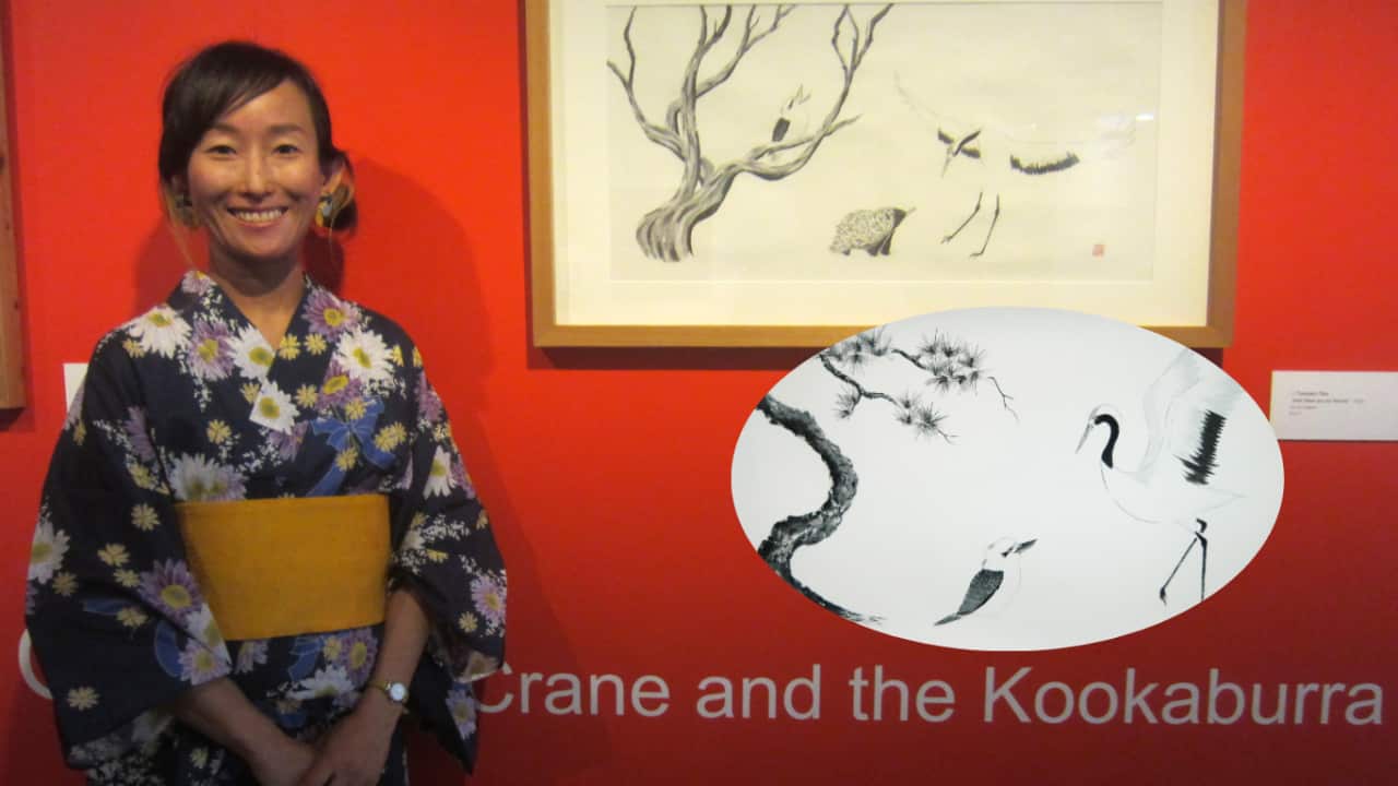Telling a story of cross cultural understanding through Japanese Sumi-e, artist Tomoko Oka | SBS ...