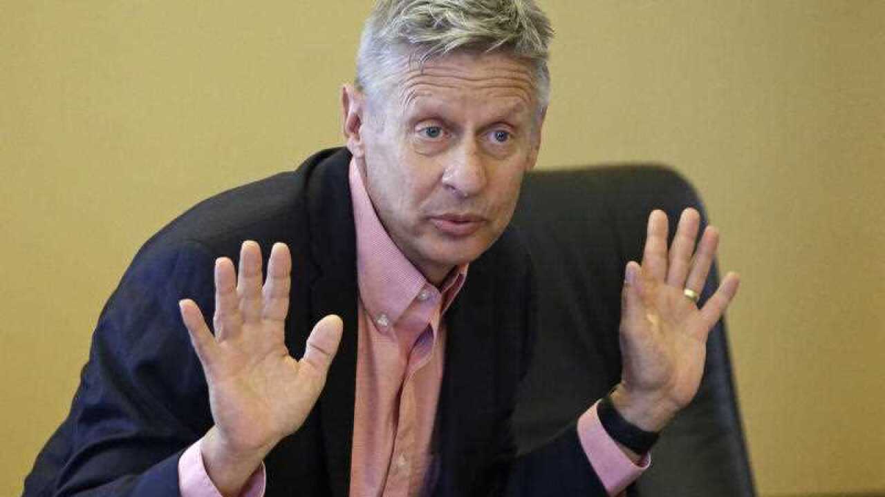 gary johnson aleppo