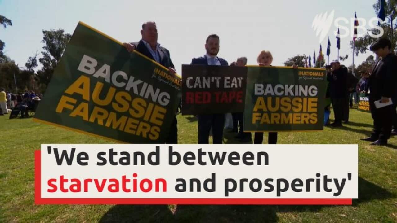 Frustrated farmers descend on Parliament House to voice anger over ...
