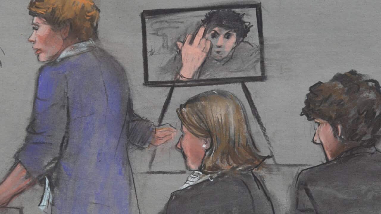 dzhokhar tsarnaev court drawing