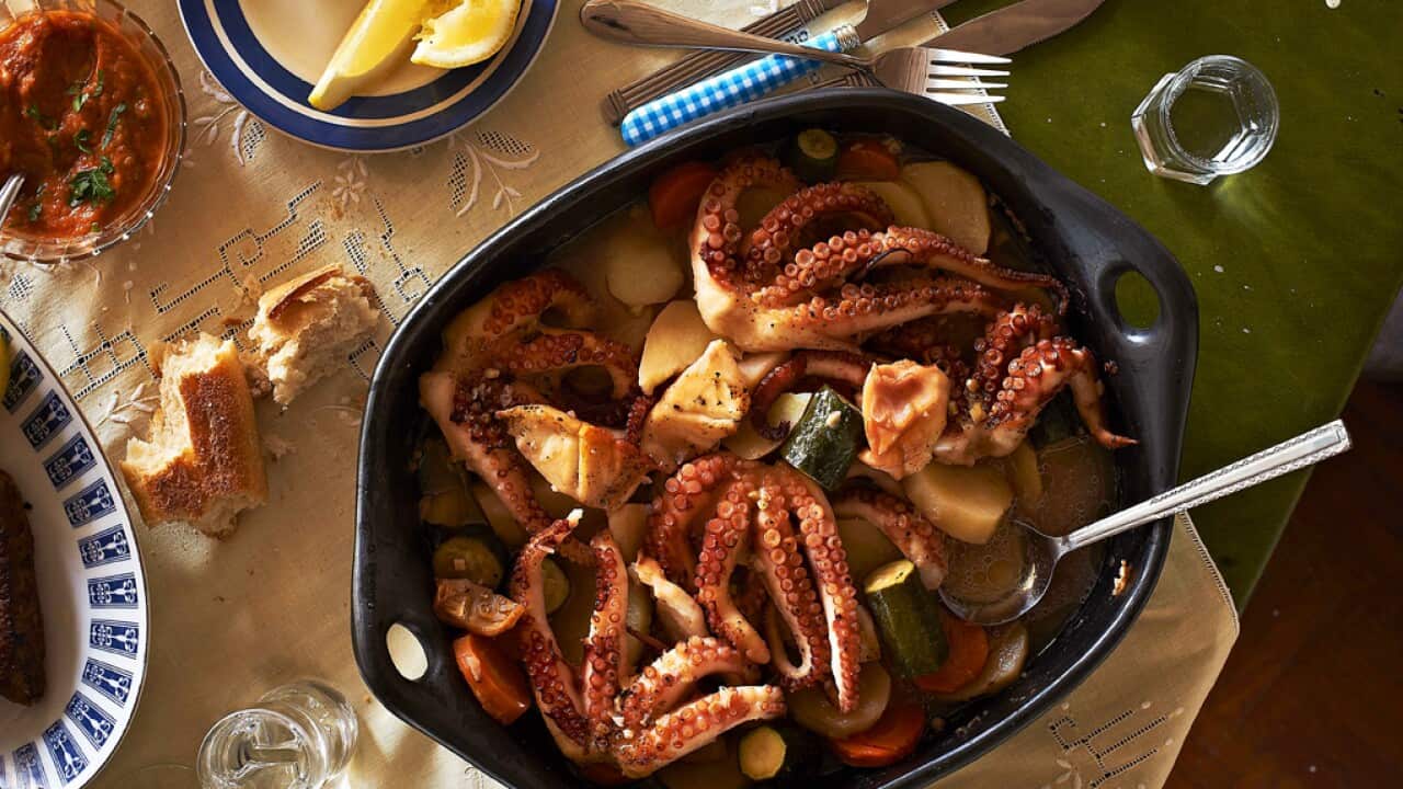 how to cook octopus in wine