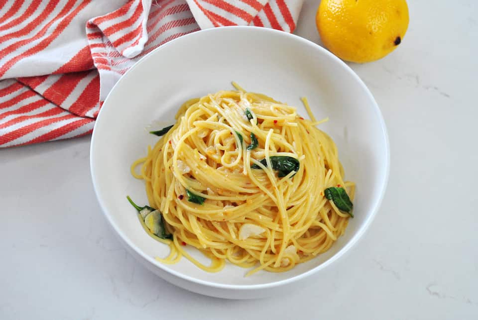 Southern Italian one-pan lemon spaghettini | SBS Food