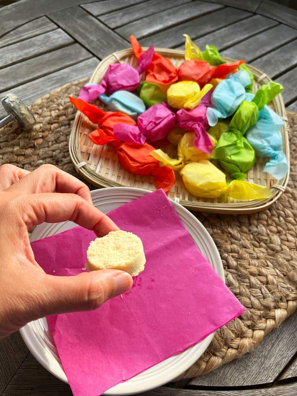 Polvoron: The Filipino shortbread crumbling with colour | SBS Food