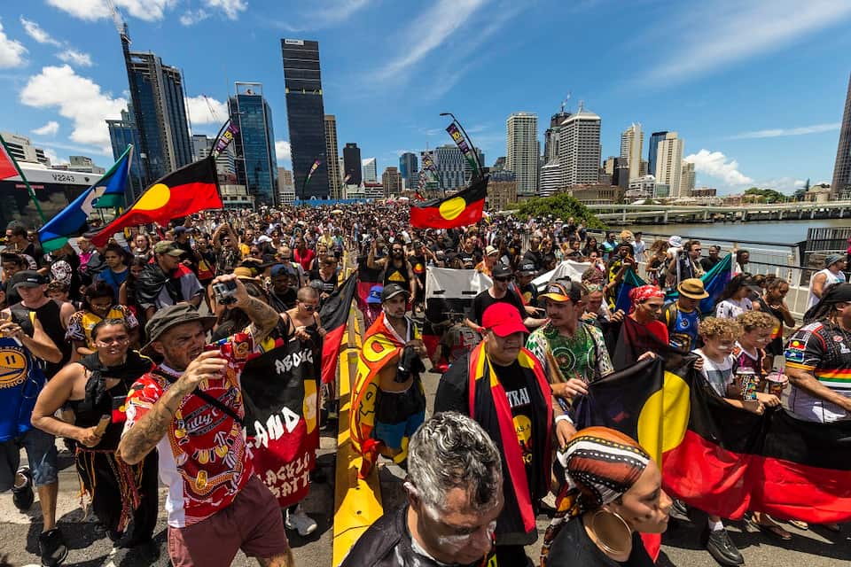 'Australia Day of shame': Thousands march in 'Invasion Day' protests ...