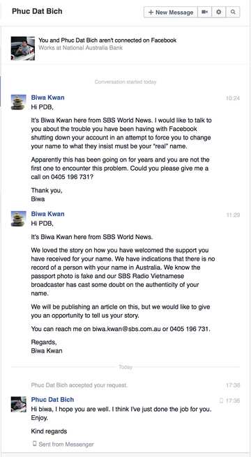 'Phuc Dat Bich' reveals name a hoax | SBS News