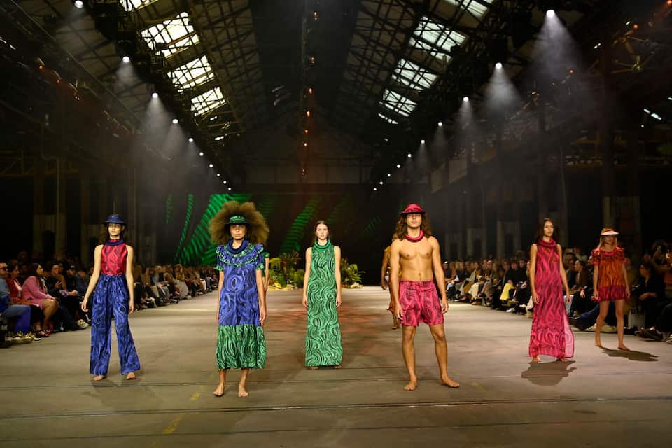 First Nations designers and artists make history at Australian Fashion ...