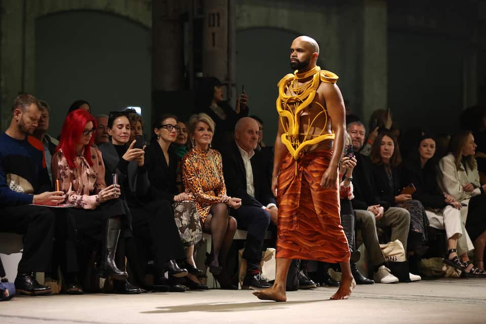 First Nations designers and artists make history at Australian Fashion ...