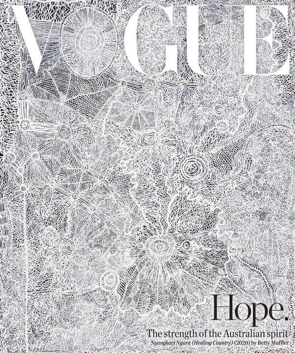 Stunning artwork by Betty Muffler makes latest Vogue cover | SBS NITV