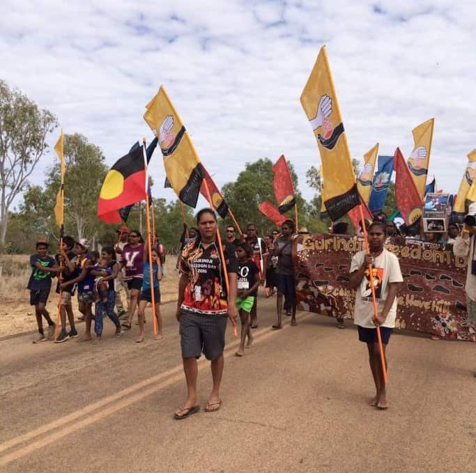 Thousands march through Kalkarindji to mark 50 years since Wave Hill ...