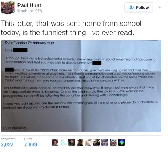This parent got the world's most awkward note after their child ...