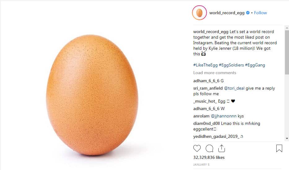 An Egg is crowned the most liked photo on Instagram | SBS Arabic